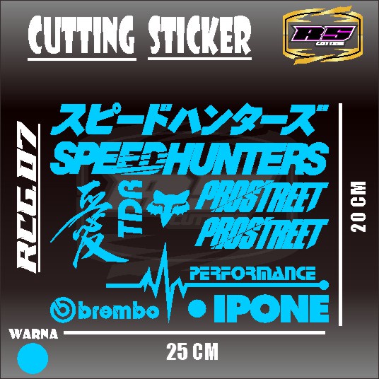 Jual RS Cutting Sticker Pack Sponsor Racing Isi 10 Pcs - Aksesoris ...