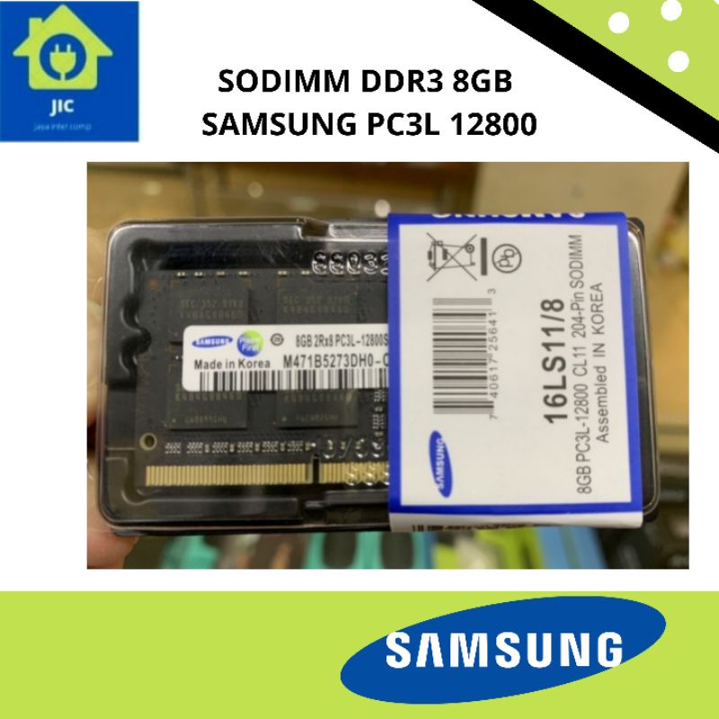 Jual SODIMM DDR3 8GB SAMSUNG PC3L 12800 | Shopee Indonesia