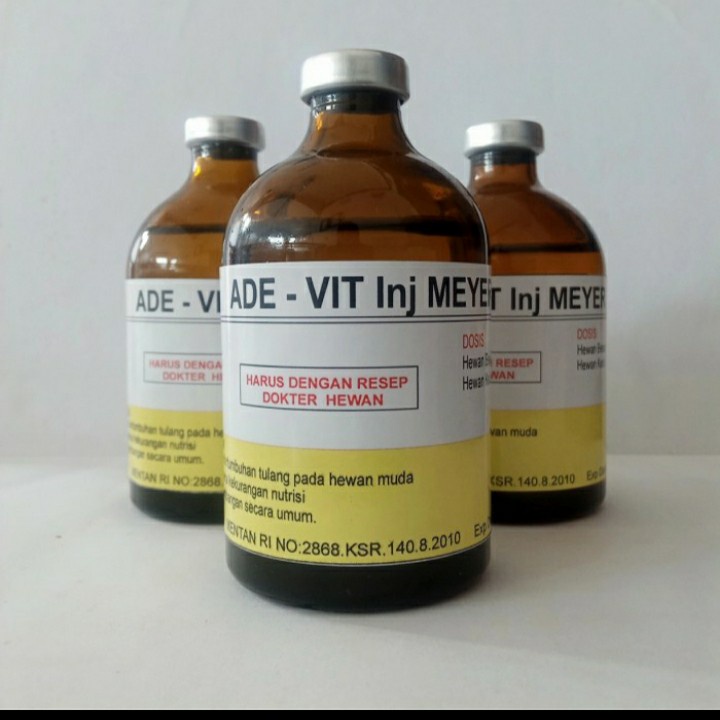 Jual ADE-VIT Inj.MEYER (Membantu Pertumbuhan dan Perkembangan Hewan ...