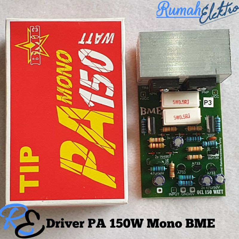 Jual Kit PA OCL 150 Watt Mono Plus TR Final dan Pendingin BME | Shopee ...