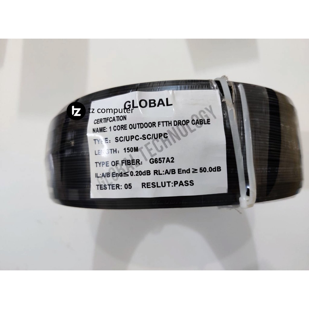 Jual KABEL FIBER FO GLOBAL PRECON 1 CORE 3 150 METER UPC 3 SELING | Shopee Indonesia