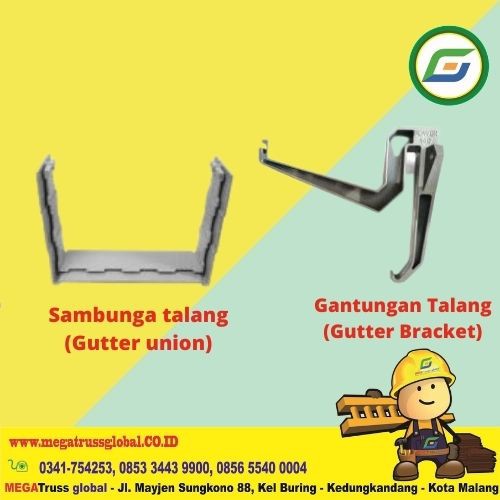 Jual Sambungan Talang Kotak(Gutter Union)-Gantungan Talang(Gutter ...