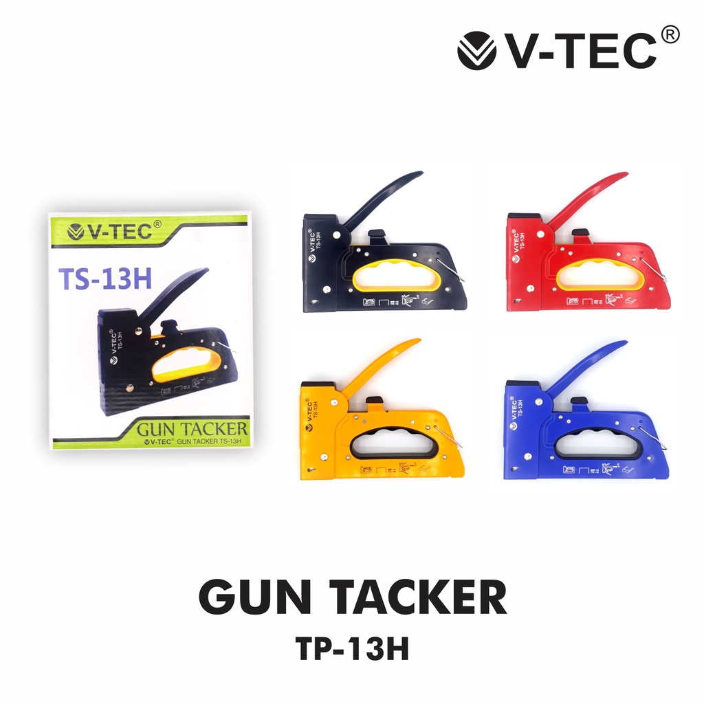 Jual Vtec Gun Tacker TS 13 H / STAPLES TEMBAK BESAR / stapler tembak ...