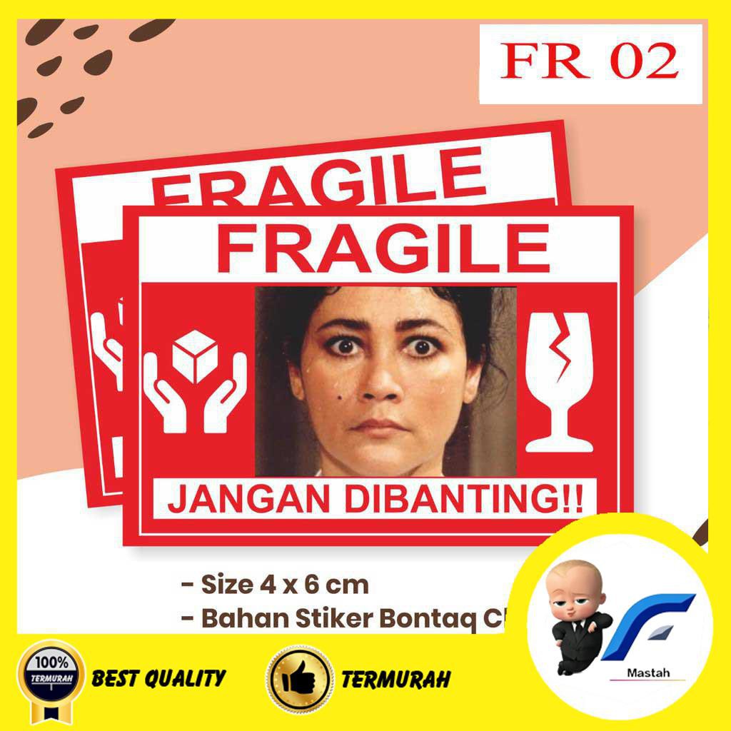 Jual STIKER PAKET STIKER FRAGILE LUCU MURAH / STIKER JANGAN DIBANTING ...