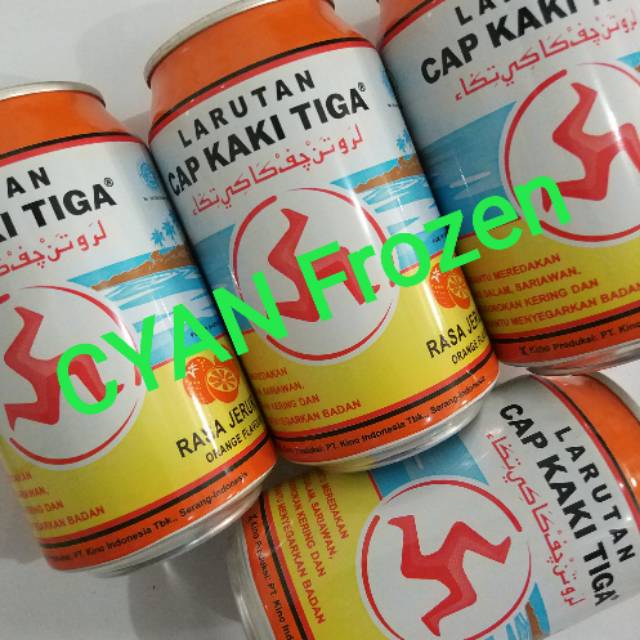 Jual Larutan Cap Kaki Tiga Kaleng Rasa Jeruk 320ml | Shopee Indonesia