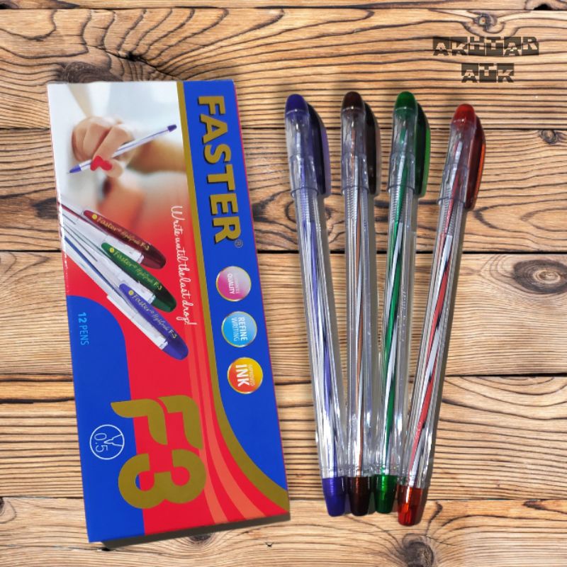 Jual Pulpen / Bolpen Faster F3 | Shopee Indonesia