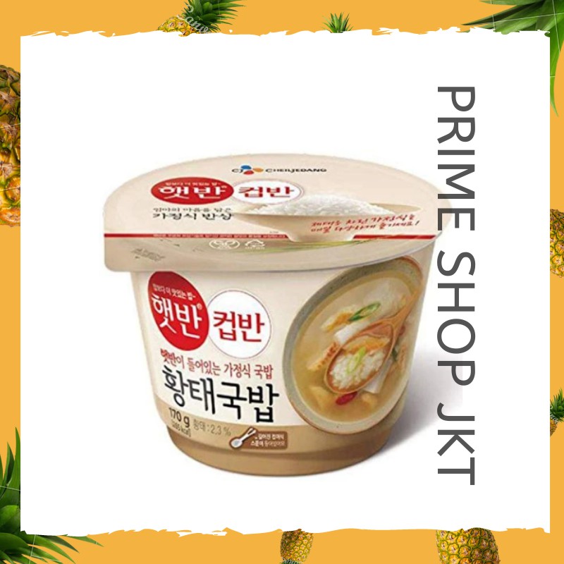 Jual Cj Hetbahn Nasi Instan dengan Sup Ikan Pollack Pollock Rice Soup ...