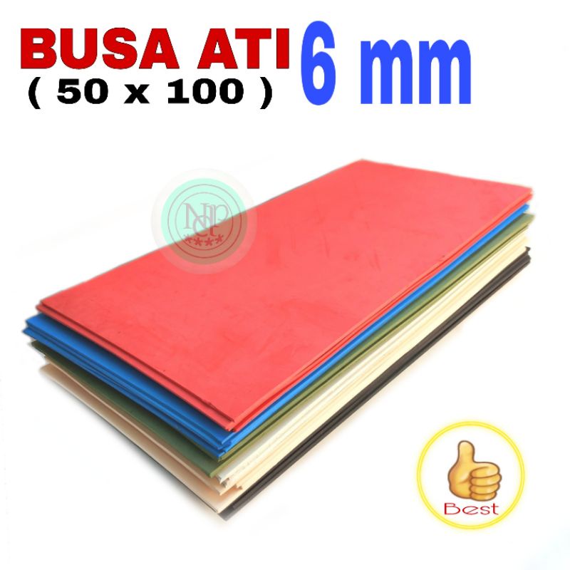 Jual Busa Ati 6mm 50 x 100 / Busa Ati Tebal 6mm / Eva spon | Shopee ...
