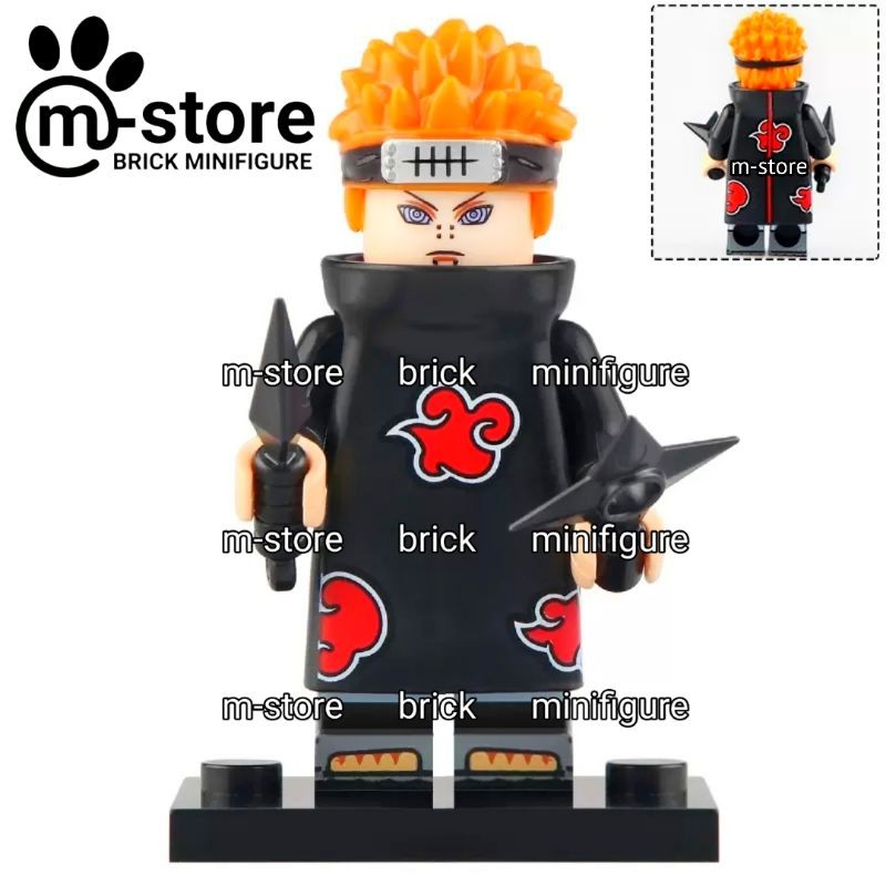 Jual brick naruto pain yahiko mini toy figure | Shopee Indonesia