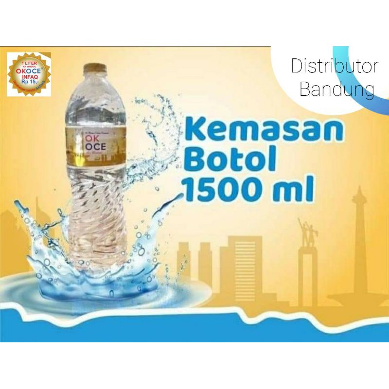 Jual Air Mineral OK OCE Kemasan Botol 1500ml | Shopee Indonesia