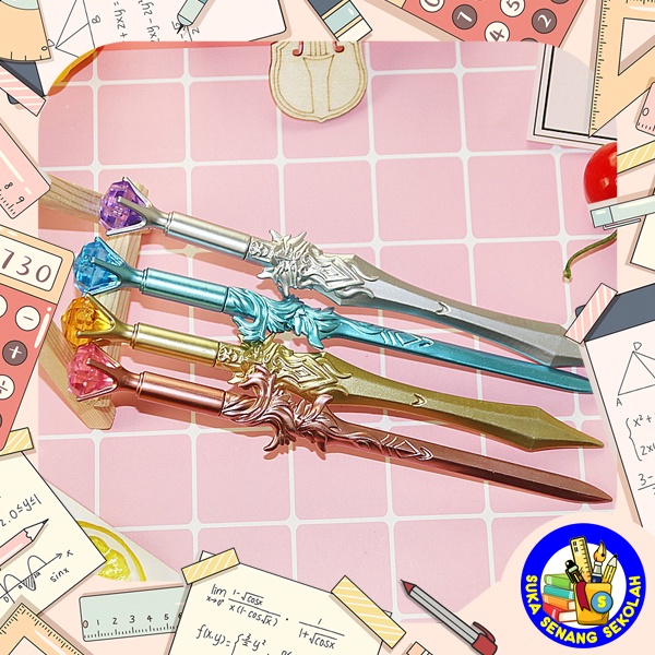 Jual SELUSIN Pena Pedang Diamond S0233 | Shopee Indonesia