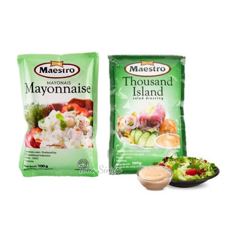 Jual Maestro mayones thousand island mayonnaise salad dressing light ...