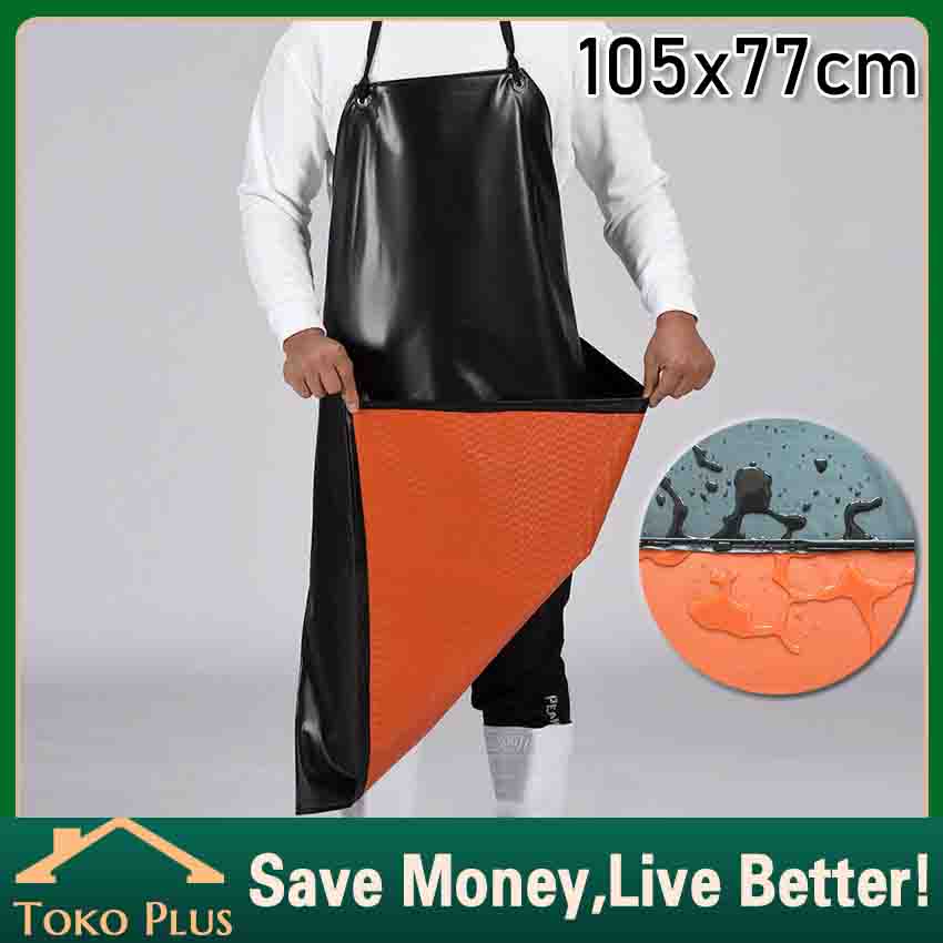 Jual Apron Bahan Kulit Sintetis Apron Celemek Anti Air Anti Minyak ...