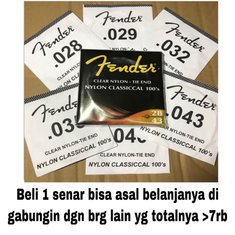 Jual Senar Gitar Akustik Nylon Fender | Shopee Indonesia
