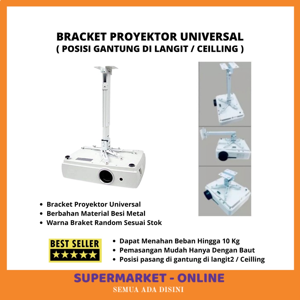 Jual TERMURAH Braket Bracket LCD Proyektor Projector Gantung Hanger ...