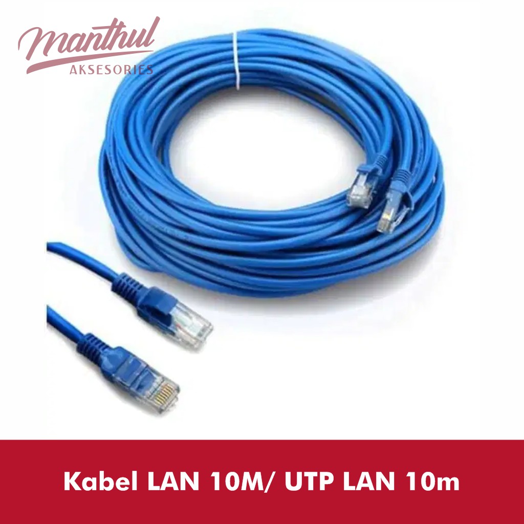 Jual Kabel Lan 10 Meter RJ45 Cat 5e Ethernet Cable | Shopee Indonesia