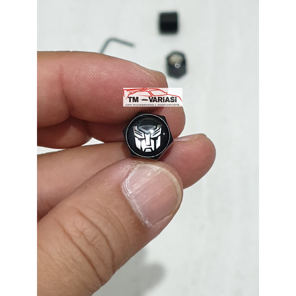 Jual Tutup Pentil Ban Mobil Besi Logo Motif Transformer Dengan Kunci L ...