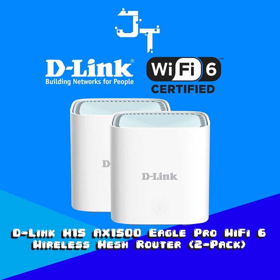 Jual DLink M15 AX1500 Eagle Pro WiFi 6 Wireless Mesh Router (2-Pack ...