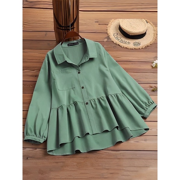 Jual Mota Blouse Kemeja Wanita Big Size Blouse Jumbo Over Size Ukuran S ...