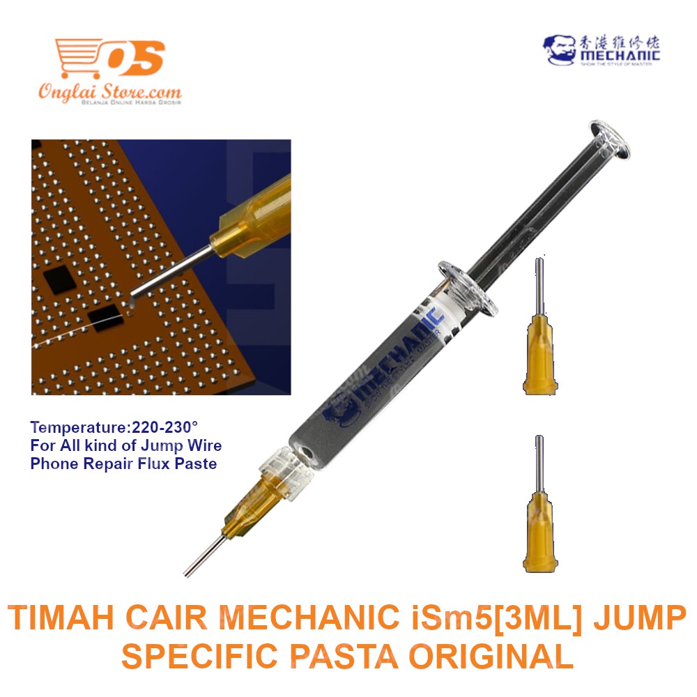 Jual Mechanic iSm5 3ML Timah Pasta Timah Cair Jump wire Timah Pasta ...