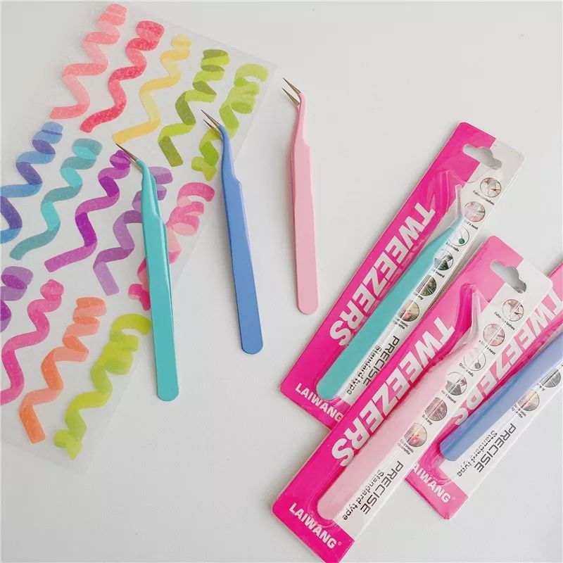 Jual Tweezer Sticker Pinset Macaron Color Scrapbook Tools Penjepit ...