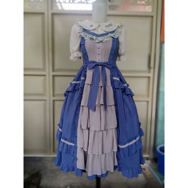 Jual Dress lolita sailor cute pattern / gaun noni belanda kawaii ...