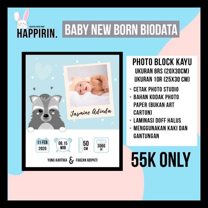 Jual {BISA COD} CETAK BABY NEWBORN BIODATA / SERTIFIKAT KELAHIRAN ...