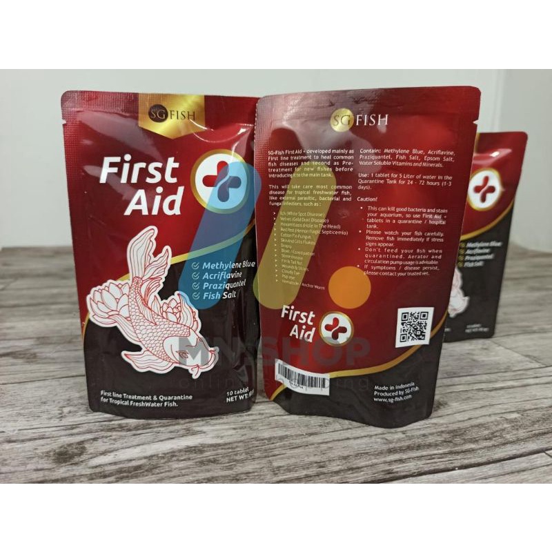 Jual SG Fish First Aid PLUS 10 Tablets Obat Ikan | Shopee Indonesia