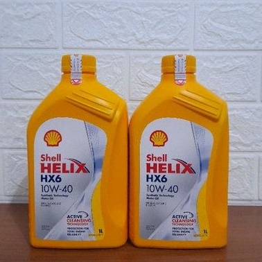 Jual Oli shell helix hx6 sae 10w-40 1L original-scan barcode ...