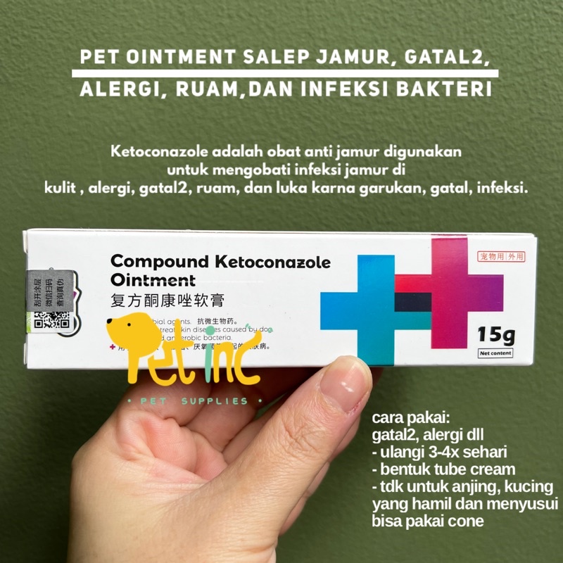 Jual Pet ointment salep jamur, gatal2, alergi, ruam,dan infeksi bakteri ...