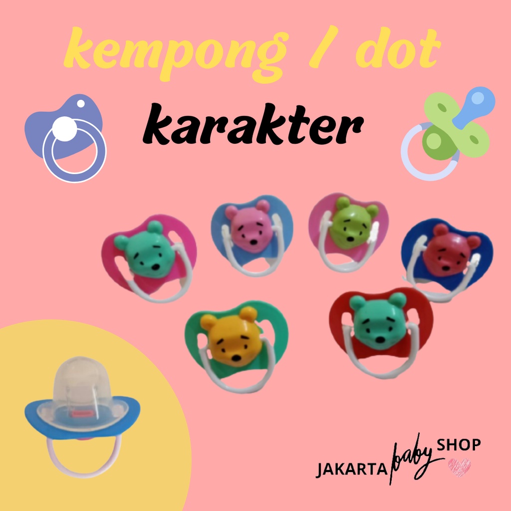 Jual KEMPONG / EMPENG / DOT BAYI KARAKTER LUSIANA E 791407 | Shopee ...