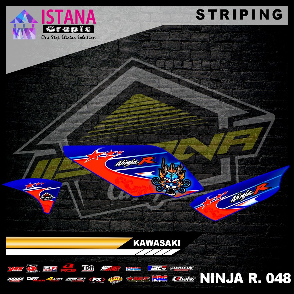 Jual Sticker Striping NINJA R 150 - Sticker Striping Variasi Motor ... Jual Sticker Striping NINJA R 150 - Sticker Striping Variasi Motor ...