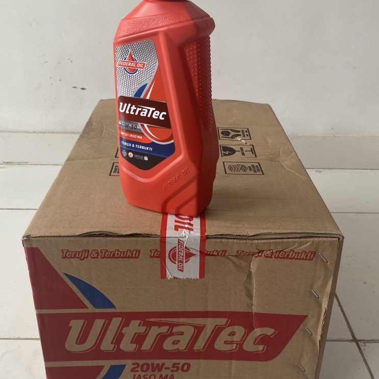 Jual 9 /DUS ULTRATEC 1L ISI 24 FEDERAL OIL OLI MOTOR 20W 50 API SJ JASO ...