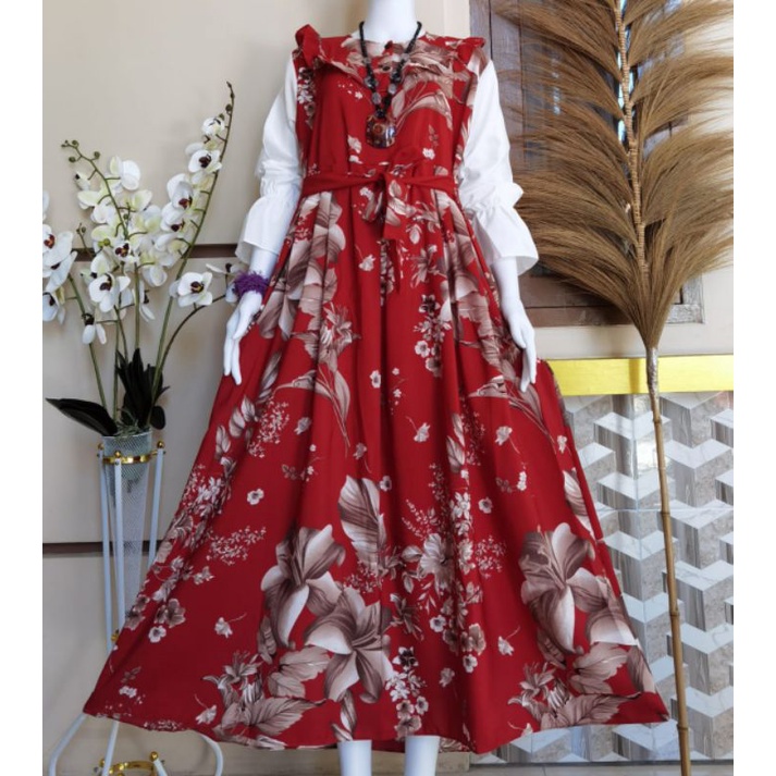 Jual GAMIS NONI BELANDA_MOTIF DAUN KERING_BUSUI FRIENDLY_BISA COD ...