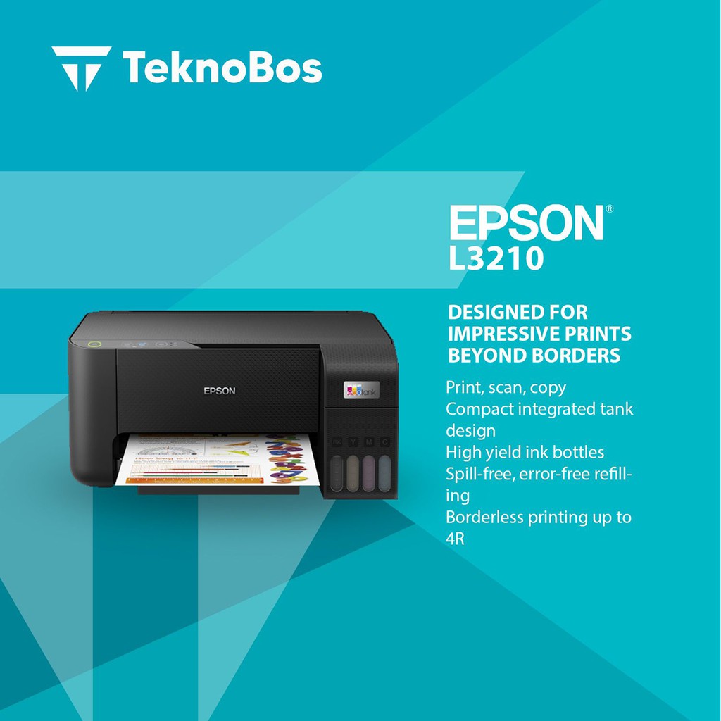 Jual Epson L3210 Printer EcoTank Multifungsi - Print/Scan/Copy | Shopee ...