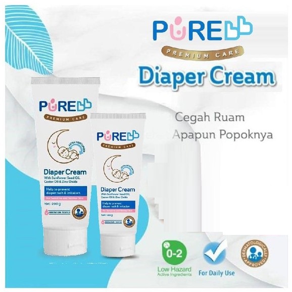 Jual PURE BABY DIAPER CREAM / Cream popok bayi | Shopee Indonesia