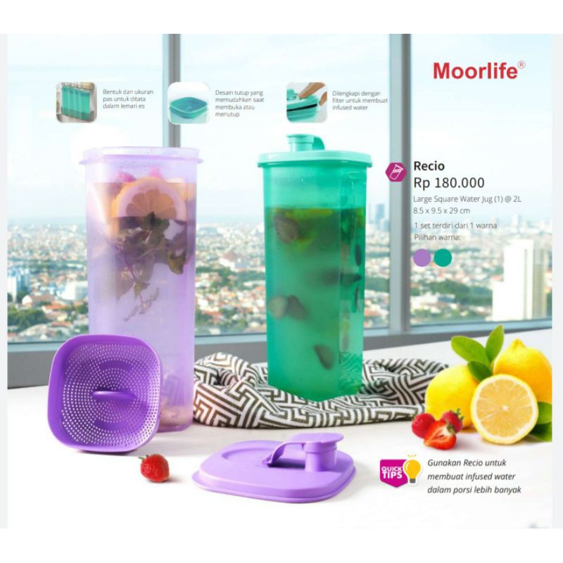 Jual TURUN HARGA Botol Minum Moorlife RECIO /Infuse Water/ Botol Minum ...