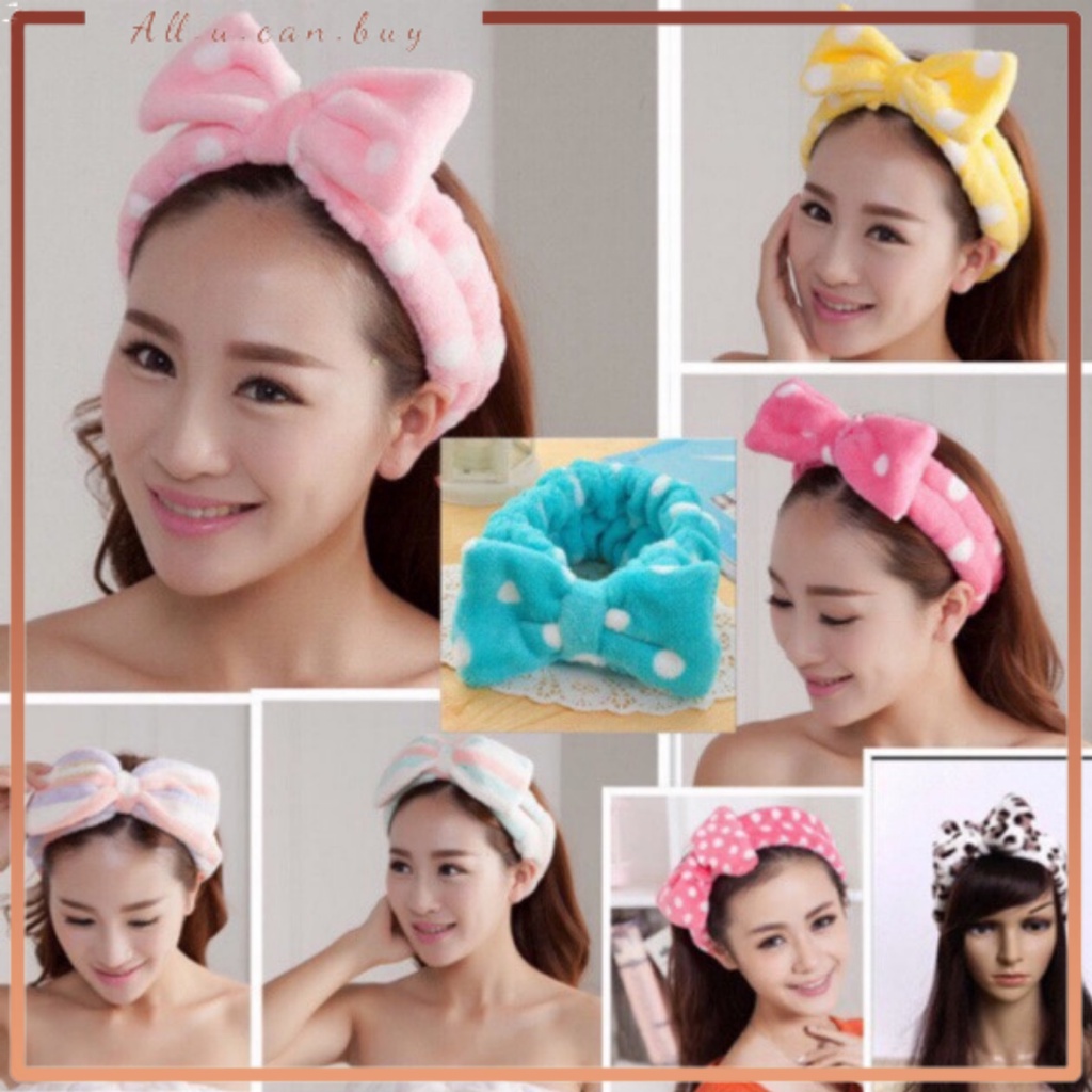 Jual Bandana Bando Rambut Motif Pita Bando Polkadot | Shopee Indonesia