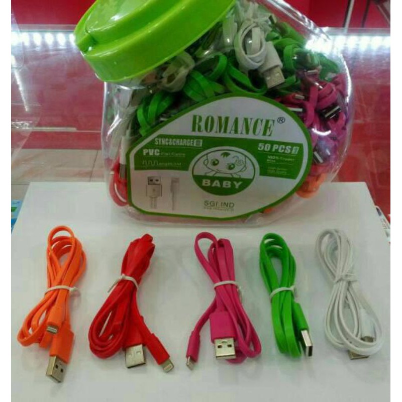 Jual Romance Kabel Charger Data USB Lightning 30cm | Shopee Indonesia
