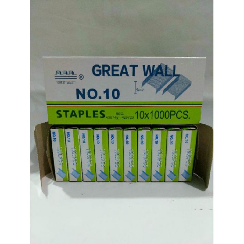 Jual Isi Stapler / Isi Staples / Great Wall kecil / isi kecil / isi ...