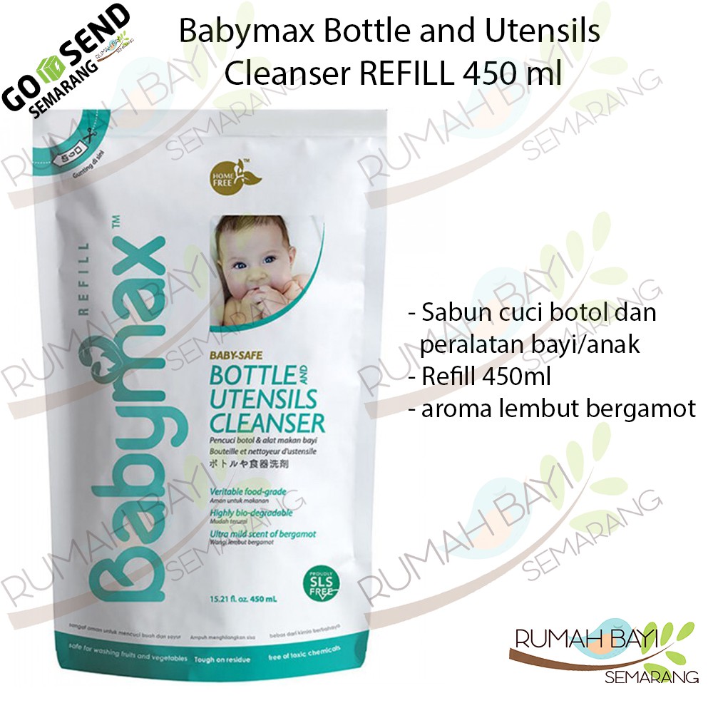 Jual Babymax Bottle and Utensils Cleanser Refill 450ml - Sabun Cuci ...