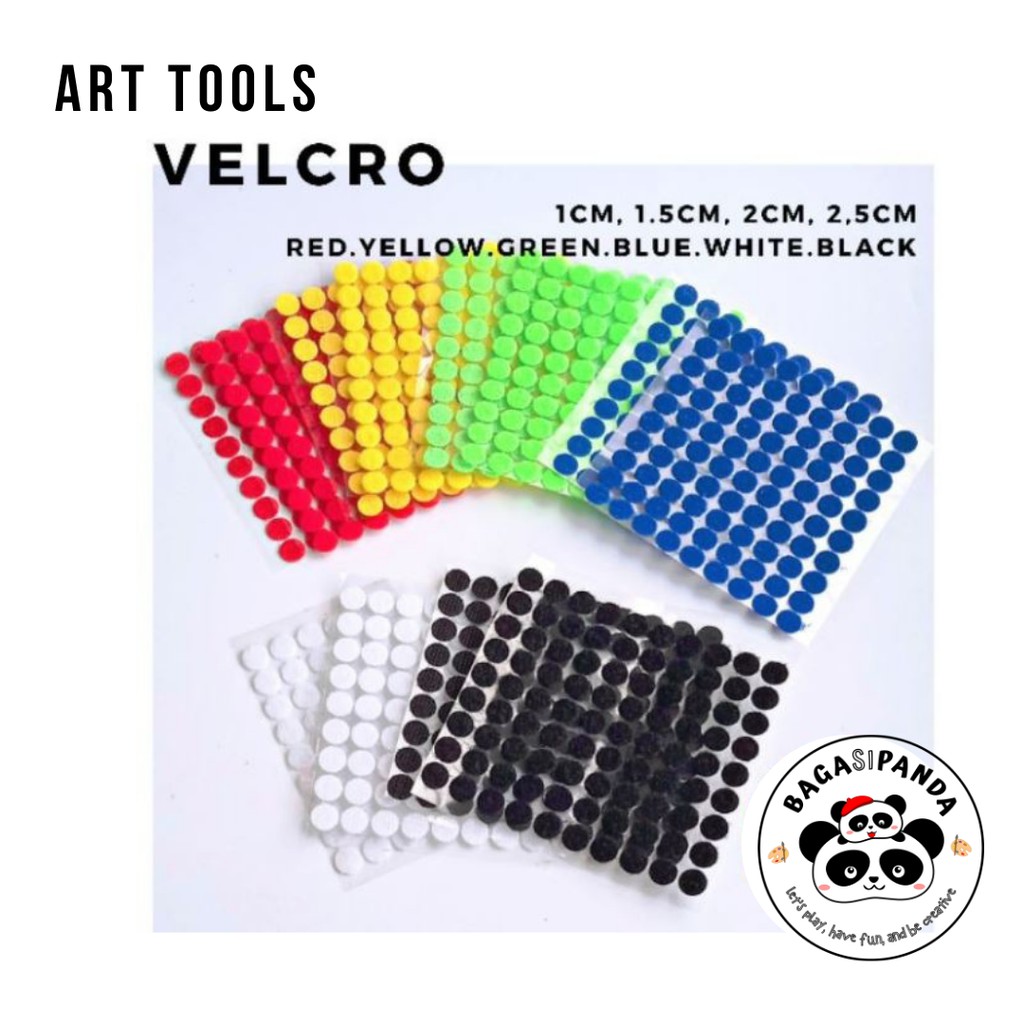 Jual GROSIR Velcro Tape lembaran Aneka Ukuran dan Warna | Shopee Indonesia