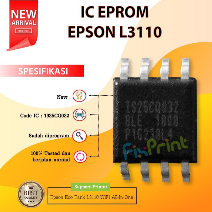 Jual IC Eprom Printer Epson L3110 1925CQ032, IC Eeprom Epson L3110, IC ...