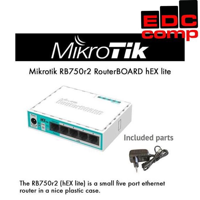 Jual Mikrotik Router Indoor Rb750R2 / Hex Lite / Router Rb750 R2 Hex ...