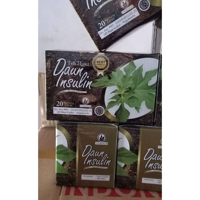 Jual Teh daun insulin cap tiga daun | Shopee Indonesia