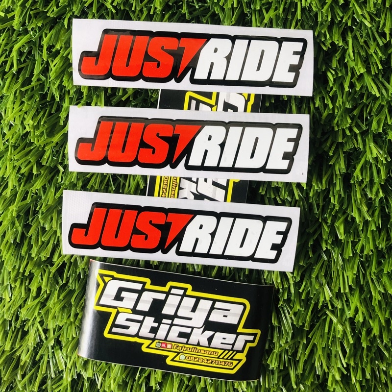Jual STICKER JUSTRIDE STIKER CUTTING JUST RIDE SUNMORI | Shopee Indonesia