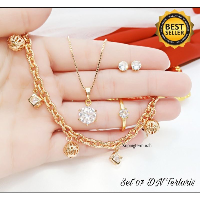 Jual Perhiasan Xuping Dewasa Satu Set Cantik 07 DN | Shopee Indonesia