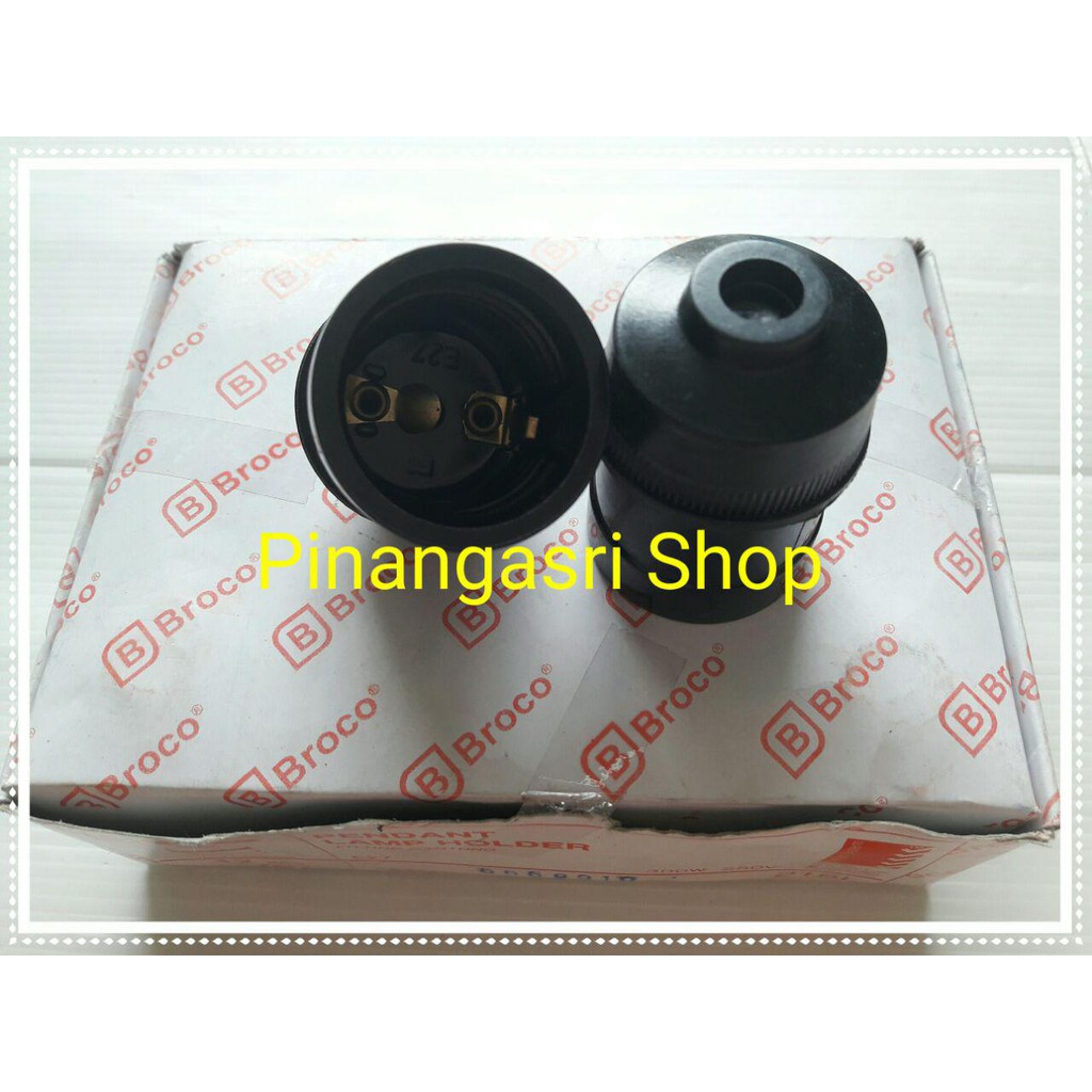 Jual Fitting Gantung Hitam Broco / Visalux / Voltama / Sunfree E27 ...