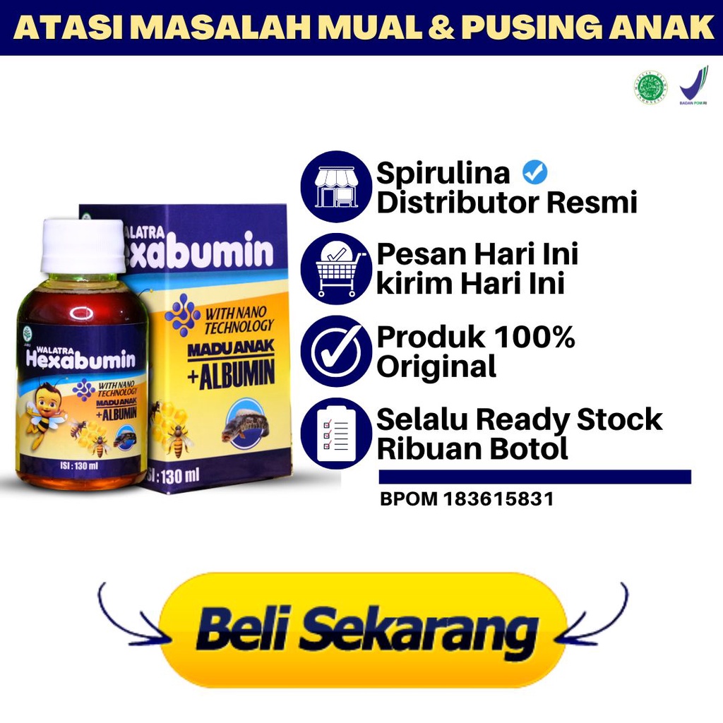 Jual Obat Mual dan Pusing Anak Sirup Sudah BPOM Ekstrak Ikan Gabus ...