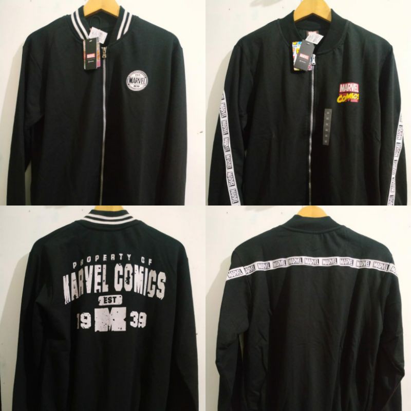 Jual Marvel Jacket Pria Hitam | Shopee Indonesia